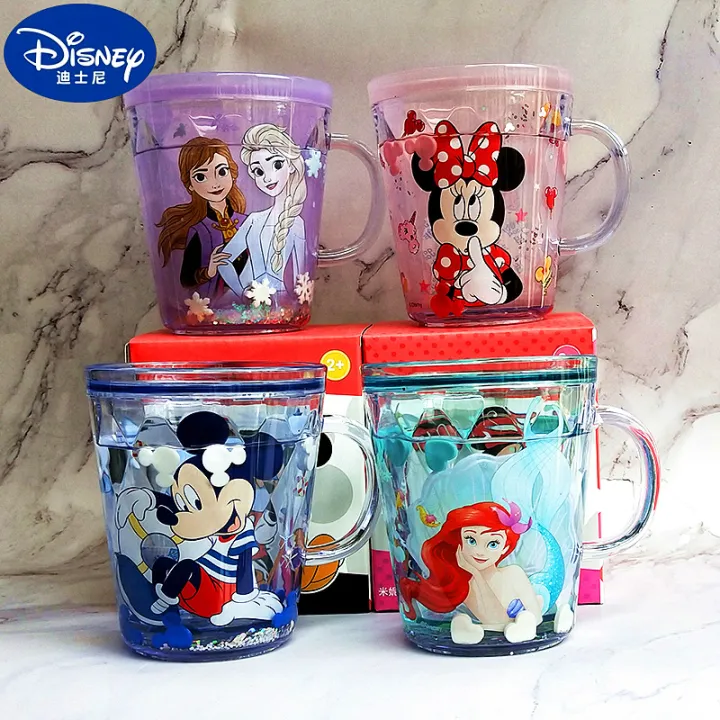 Disney Frozen Little Mermaid Ariel Cold Cup Tumbler Plastic Water Mug ...