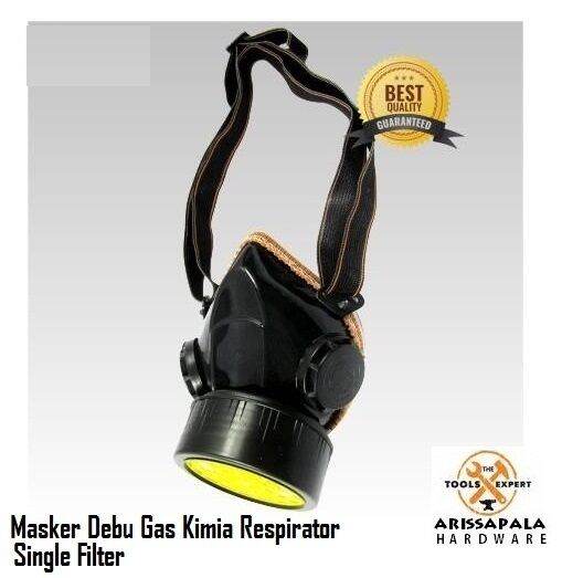 Masker Gas Kimia Masker Cat Single Tabung Filter Anti Polusi Debu ...