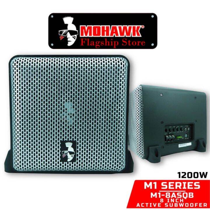 MOHAWK M1-SERIES 8 inch Active Subwoofer with Reflex Subwoofer-M1-8ASQB ...