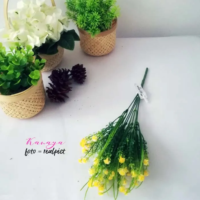 Daun Rumput plastik/rumput artificial/bunga plastik | Lazada Indonesia