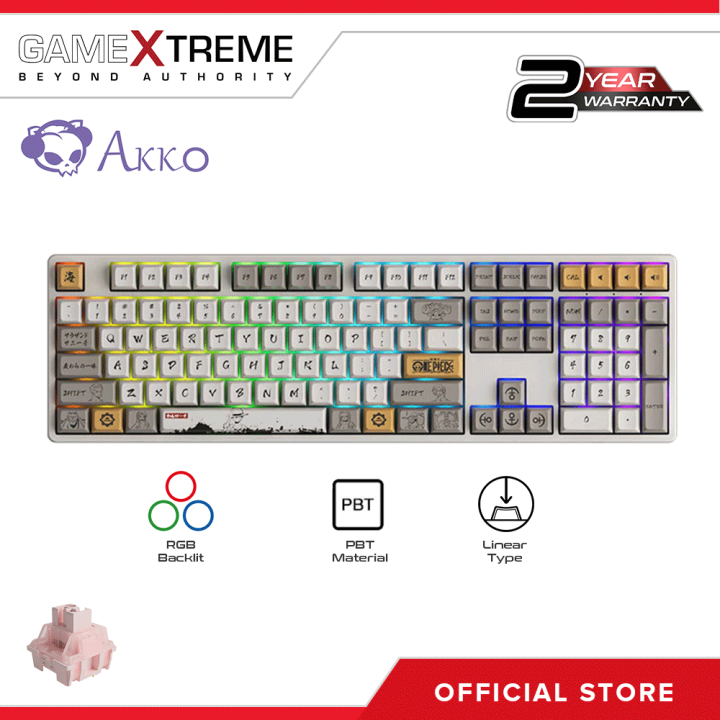 Akko One Piece Calligraphy 5108S RGB Wired Mechanical Keyboard (Akko CS ...