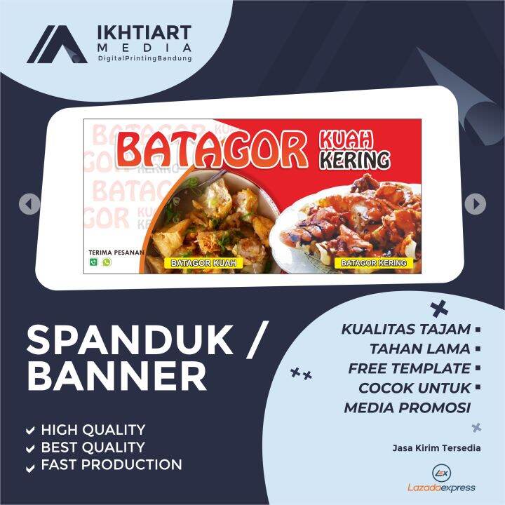 Spanduk Banner Backdrop Batagor 120X55 | Lazada Indonesia