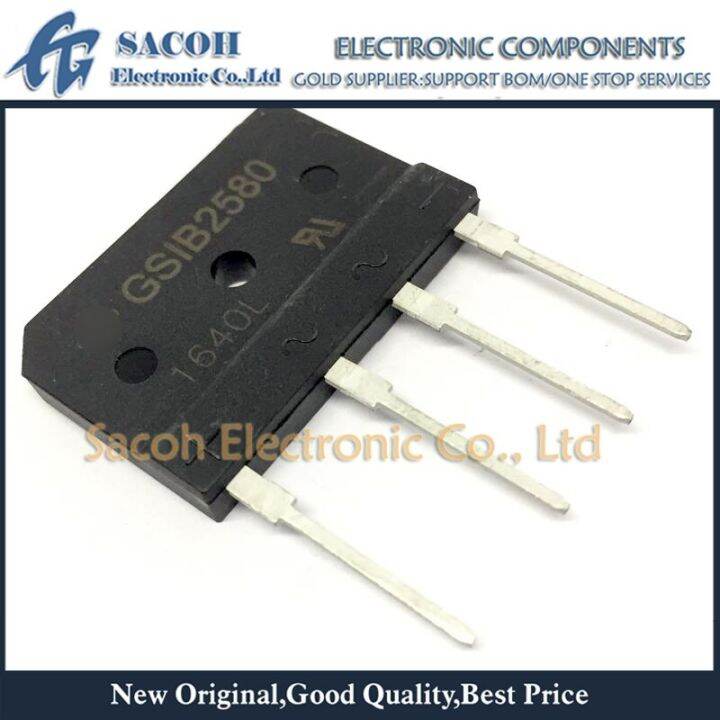 New 5PCS/Lot GSIB2580 2580 or GSIB2560 or GSIB25100 DIP-4 25A 800V Power Bridge Rectifier ...