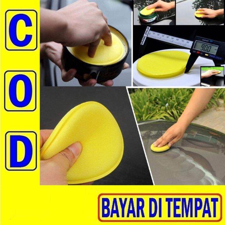 KOM 7L Spon Busa Poles Kuning Waxing Applicator Pad Busa Aplikator 10 ...