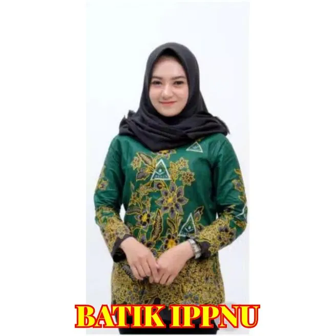 Atasan Batik IPPNU Resmi Ijo batik ippnu Pekalongan batik ipnu nasional ...