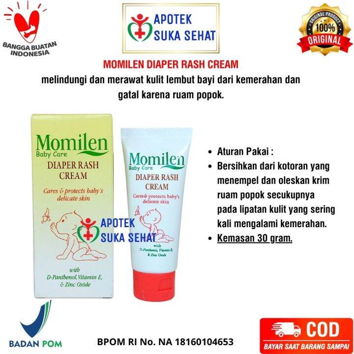 MOMILEN DIAPER RASH CREAM 30 GRAM | Lazada Indonesia