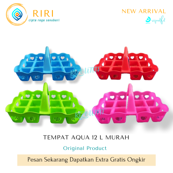Tempat aqua gelas plastik | Rak aqua 12 lubang plastik murah | Rak air mineral | rak aqua 12 ...