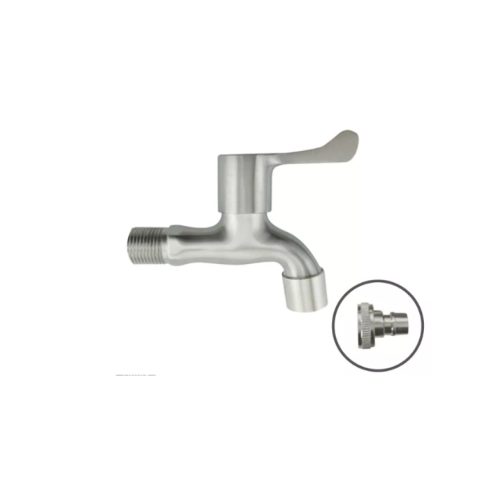 SHARK SP123 304 Wall faucet 1/2X2" cold line | Lazada PH