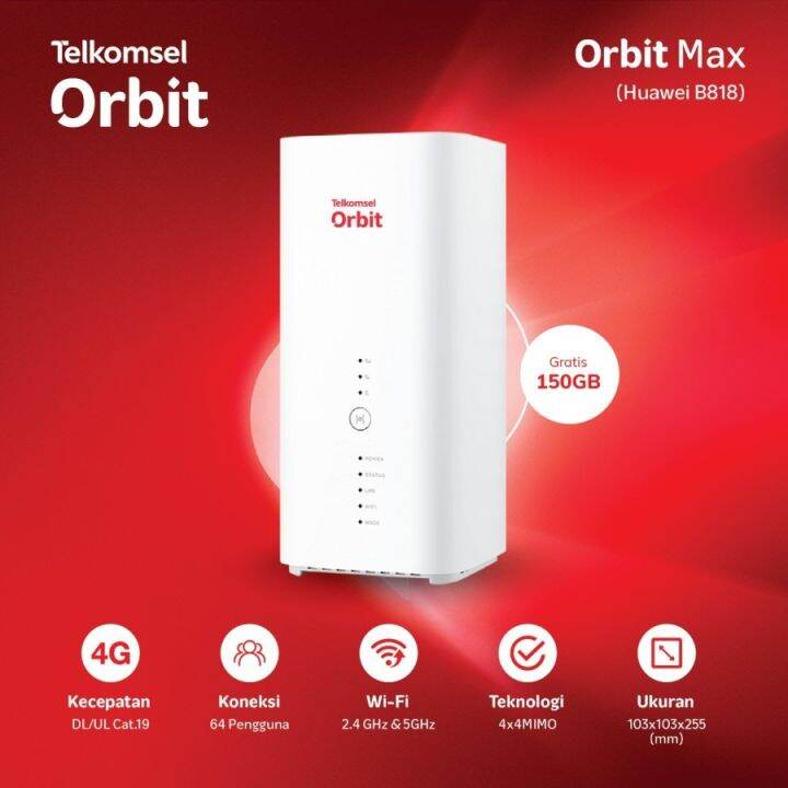 Telkomsel Orbit Max Huawei B818 Modem Wifi Home Router | Lazada Indonesia