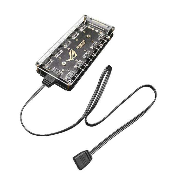 ARGB Splitter Hub 3 Pin ARGB Fan Hub 5V PC ARGB Splitter Hub 11 Port ...