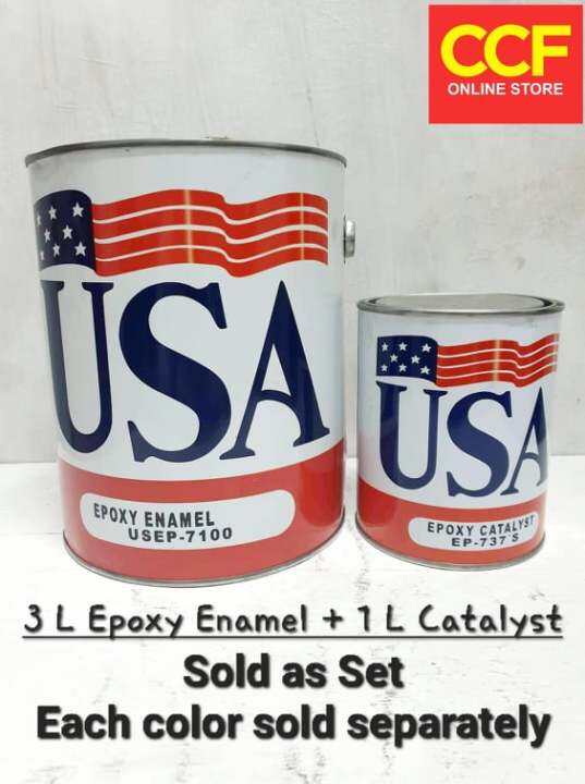 Epoxy Enamel with Epoxy Catalyst 4 Liters USA Guilder ( Each set sold ...