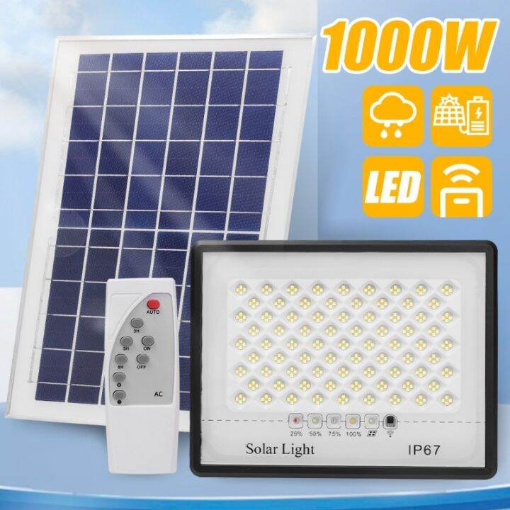 500W/1000W Solar Light Outdoor Lighting Solar Spotlight Lamp Solar IP65 ...