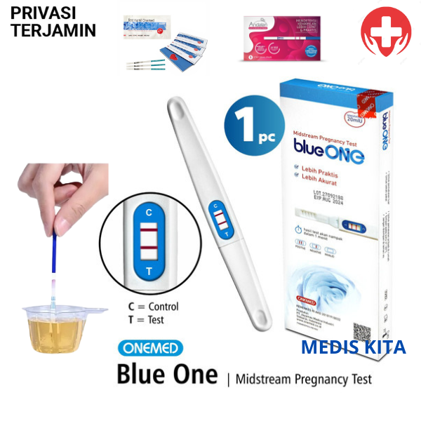 Onemed Tespek Tes pack Kehamilan Blueone | Lazada Indonesia