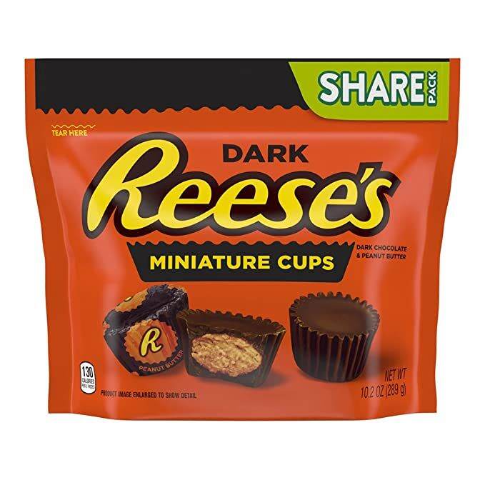 Reese's Miniatures Cups Dark Chocolate & Peanut Butter Share Pack -289g ...