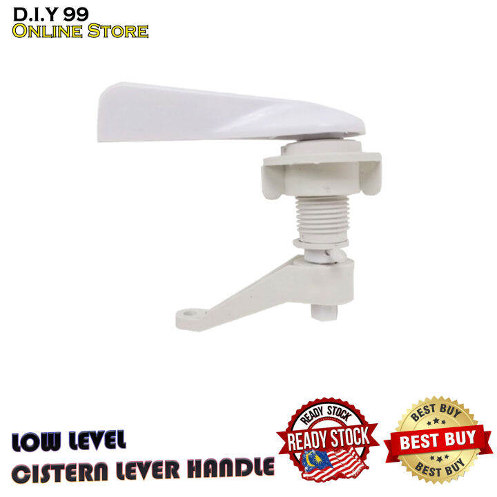 Low Level Cistern Plastic Lever Handle (Plastic Rod) Toilet Flush ...