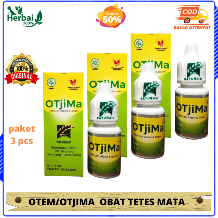[ PAKET 3 PCS ] OTEM / OTJIMA BPOM Herbal Obat Tetes Mata Plus, Minus ...