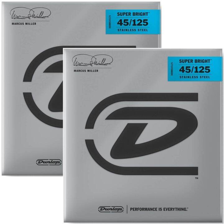 สายเบส DUNLOP MARCUS MILLER SUPER BRIGHT BASS STRINGS 5-STRING DBMMS 45 ...