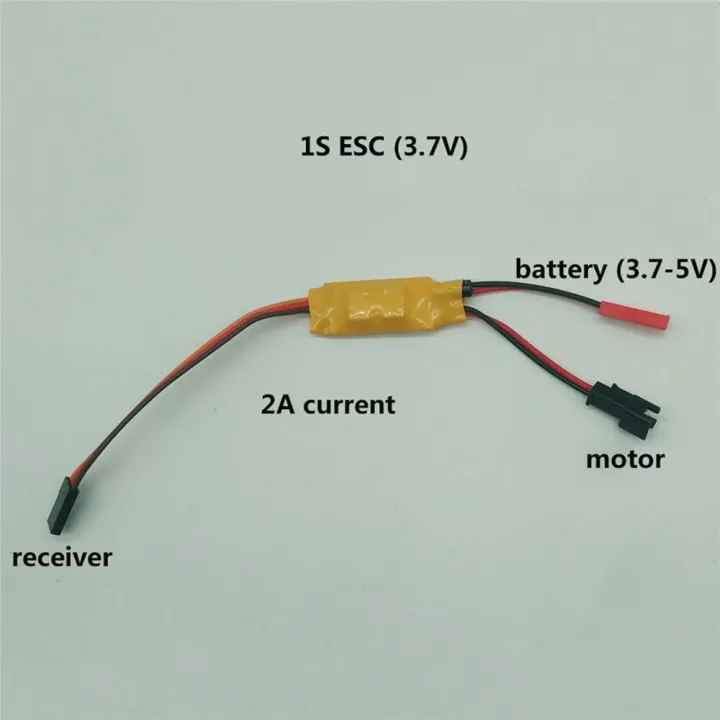 1S 2S 3S Micro 2-Way ESC เครื่องควบคุมความเร็ว3.5-4.8V 5A สำหรับ RC ถัง ...