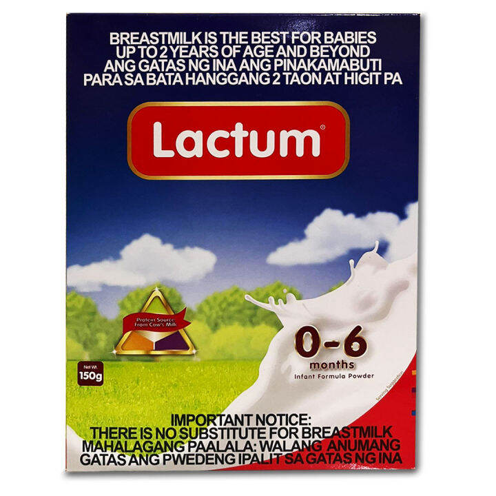 Lactum 0 to 6 months infant formula Stage 1 powder Milk 150gms | Lazada PH