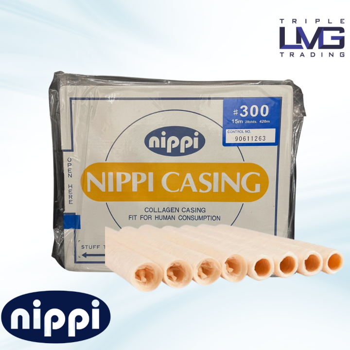 EDIBLE COLLAGEN CASING FOR LONGGANISA / SAUSAGE (NIPPI) 15meters/pc ...