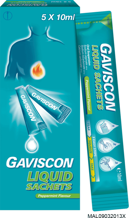 Gaviscon Liquid Sachet (10ml x 5's) | Lazada
