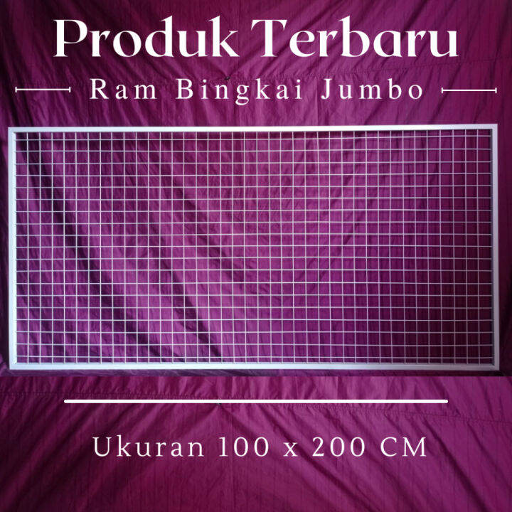 Ram Aksesoris Bingkai Jumbo Besi Tebal 100x200 cm Display Pajangan ...