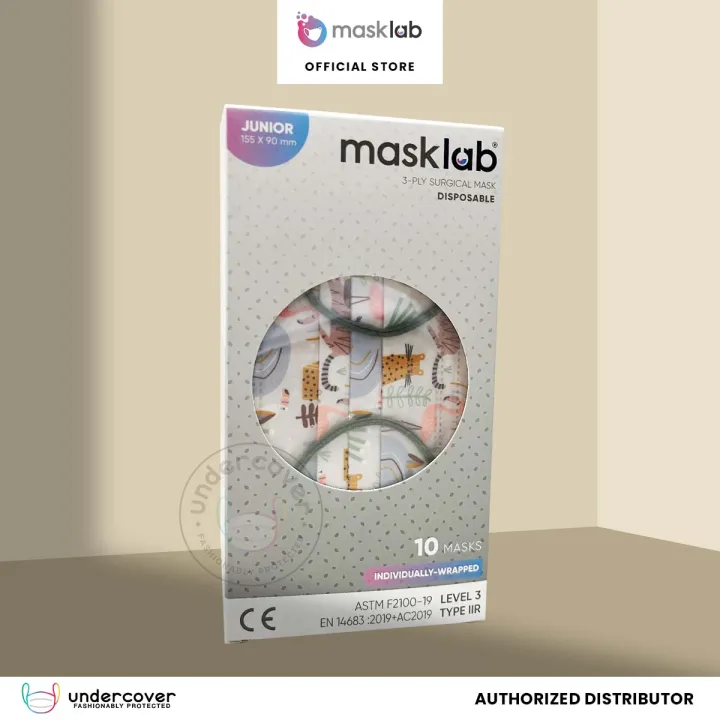 MASKLAB - Undercover Mask PH - Kids Surgical African Animals (10 pcs) | Lazada PH