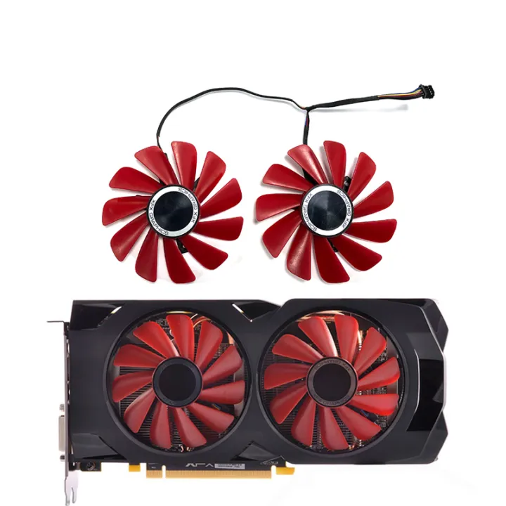 XFX RX 570 4G Cooling Fan 85mm 4pin FDC10U12S9-C for XFX RX 580 8G ...