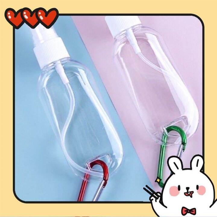 ¤ Alcohol spray Keychain bottle 60ml Disinfectant Transparent spray ...