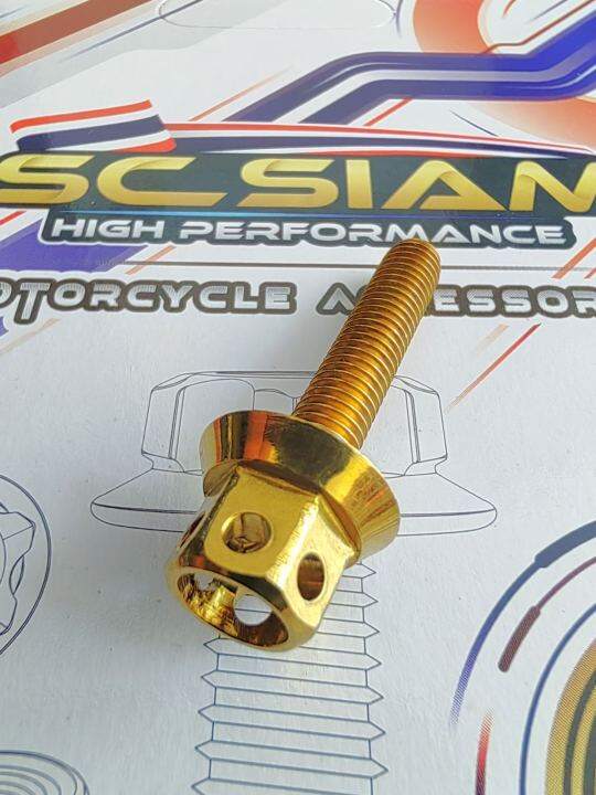 SC SIAM 5X25 BOLTS FLOWER GOLD HIGH QUALITY MADE IN THAILAND (PER PC ...