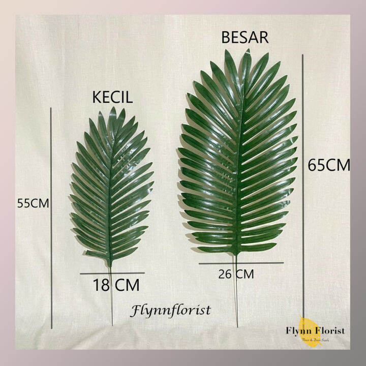 Daun Palem Daun Besi Plastik (satuan) Daun Artificial / Daun Dekorasi ...