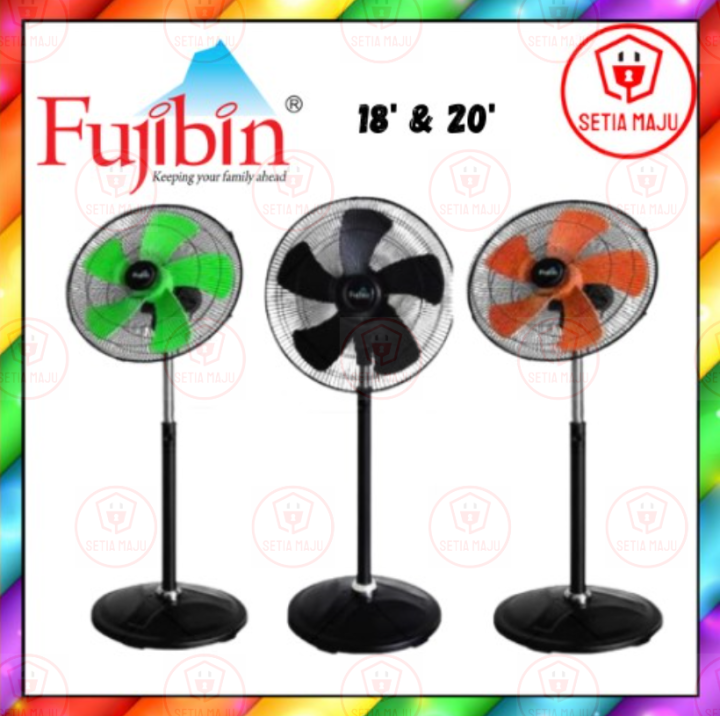 [READY STOCK] FUJIBIN STAND FAN COLOR WITH 5 BLADE 18'/20' - FBS-18P ...