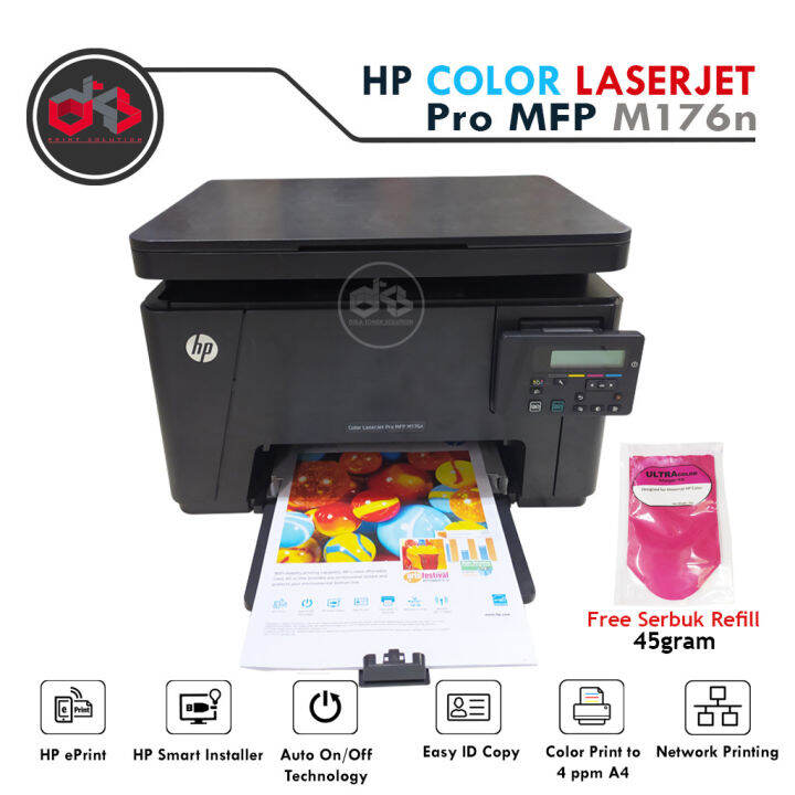 Printer HP Color LaserJet Pro MFP M176n | Print Scan Copy | Lazada ...
