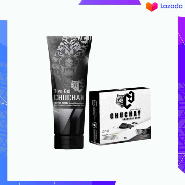 เซ็ตคู่ CHUCHAN Tiya Gel เจลชูชัน เจลนวดน้องชาย + CHUCHAY Saop สบู่ชูชายน์ ทำความสะอาดจุดซ่อน ...