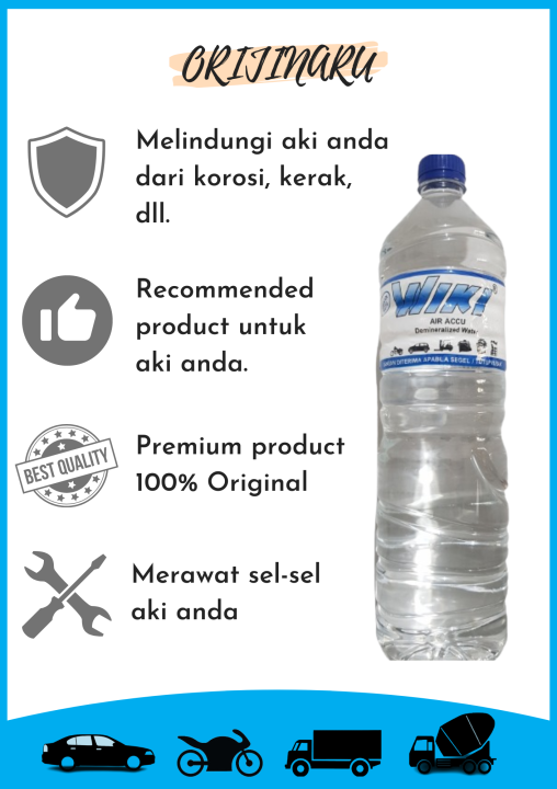 air aki air accu 1,5 liter | Lazada Indonesia