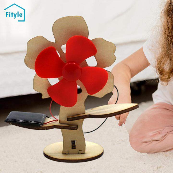 Fityle Solar Powered Fans Panel Kit Playroom Kids for DIY Electric Fan ...