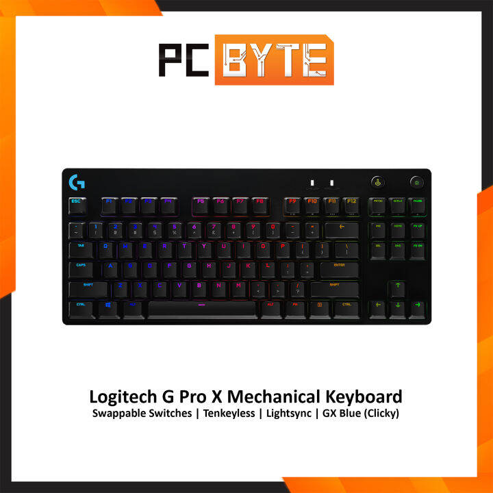 Logitech G Pro X - Mechanical Gaming Keyboard (Swappable Switches ...