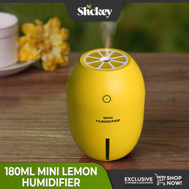 Shckey 180ml Lemon Shape Portable Cool Mist Humidifier | Lazada PH