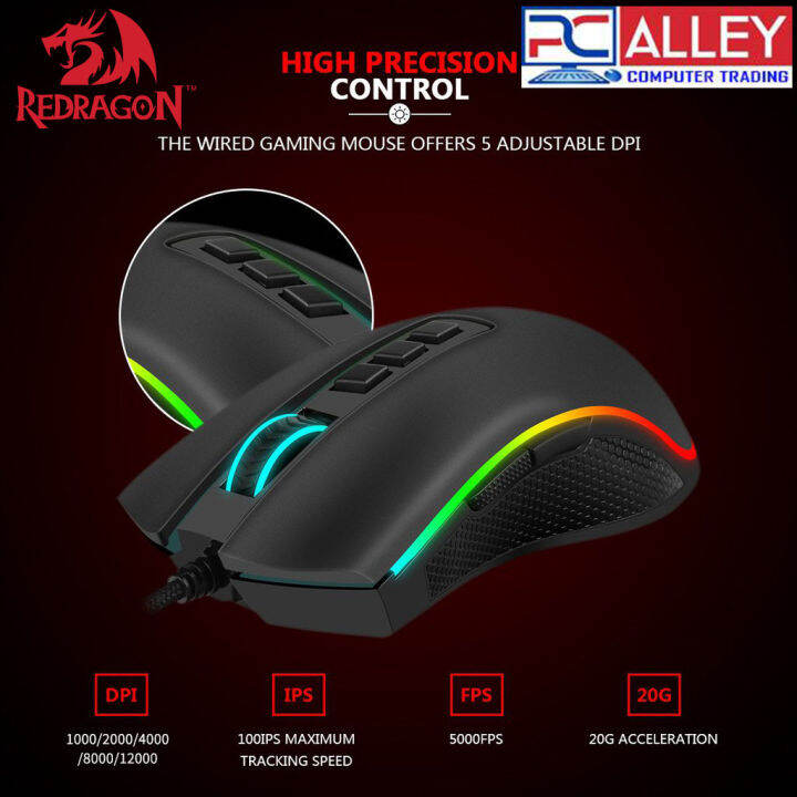REDRAGON M711-2 COBRA RGB GAMING MOUSE PC Alley | Lazada PH