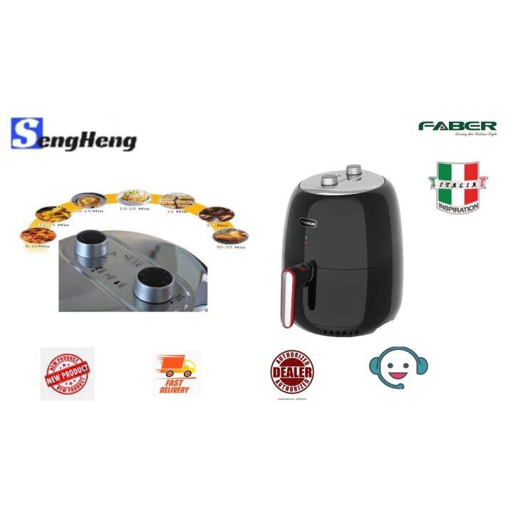 FABER AIR FRYER FAF FRITTURO II 4380 3.2L 1500W BLACK | Lazada