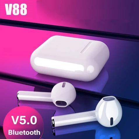 V88 TWS Wireless Bluetooth 5.0 Earphones Calling Headphone With ...