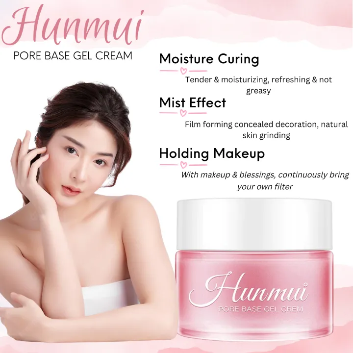 💞Original HANMUI Face Primer Pore Base Gel Cream Moisturize Smoothens ...