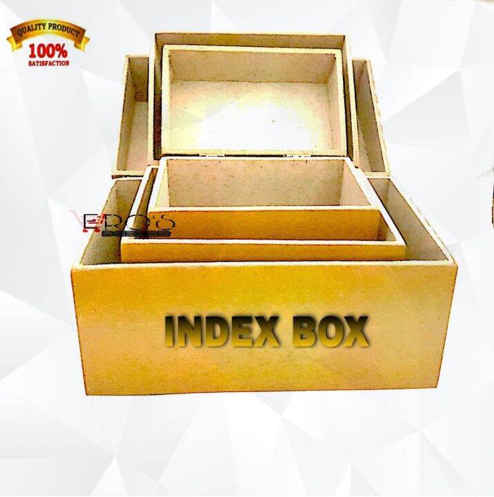 Index Box - Wooden | Lazada PH