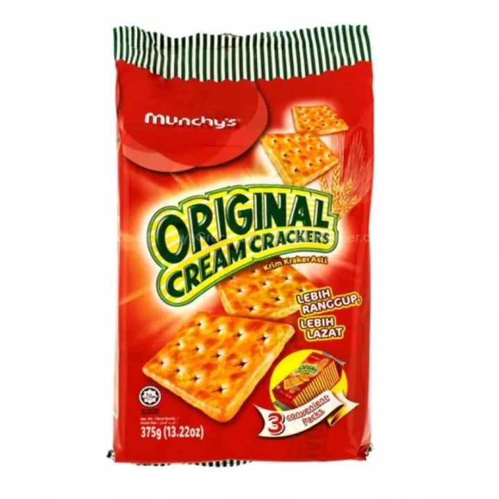 Munchy's Crackers Original Cream Cracker 375g | Lazada