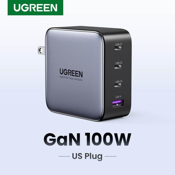 UGREEN US Plug Laptop Charger GaN 100W 65W Fast Charger Amey | Lazada PH