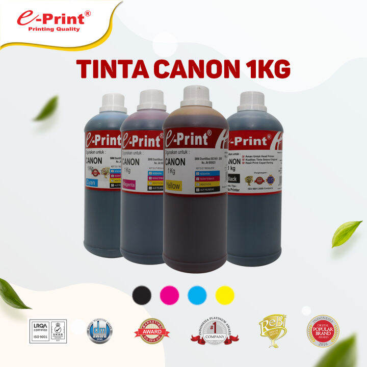 E-Print Tinta Printer Canon 1KG Universal Black & Color Compatible - 1 ...
