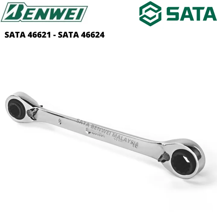 RATCHET WRENCH SET / GEAR WRENCH / SATA 4-IN-1 2-HEAD QUICK PULL WRENCH ...