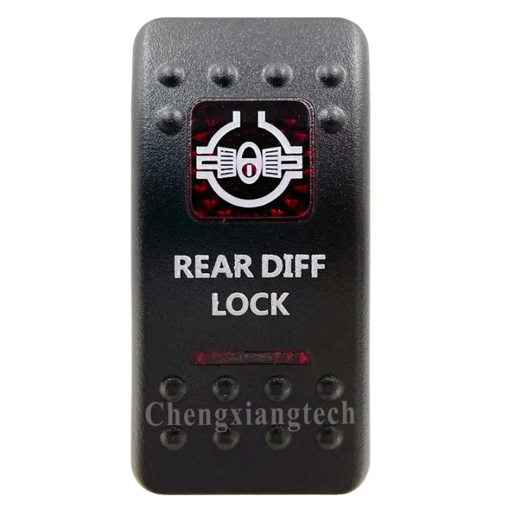 Printed Red Switch Cap -REAR DIFF LOCK- For Carling Arb Led Light Car ...