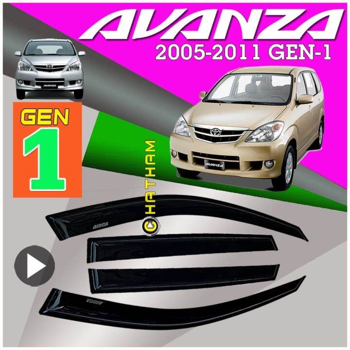 Rain Guard for Toyota Avanza 2005 up to 2011 (Gen-1) Window Visor ...