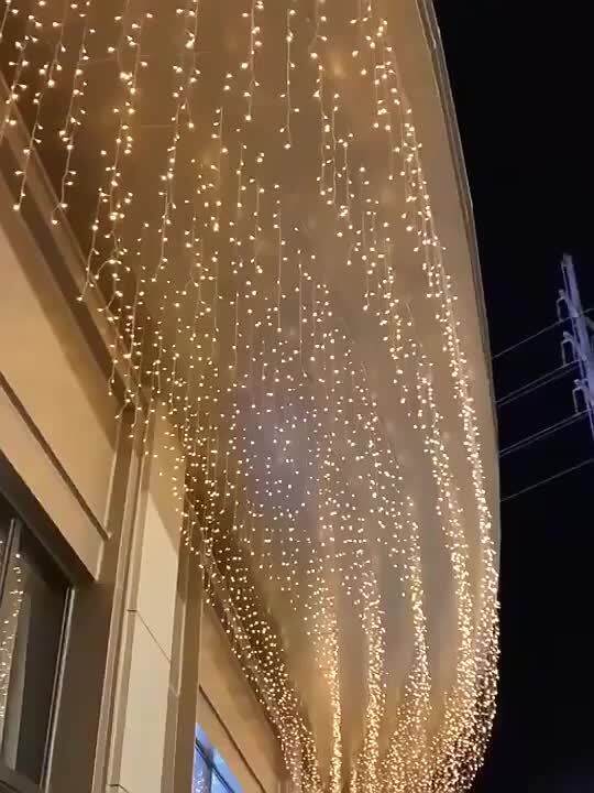 2024คริสต์มาสม่านน้ำแข็งไฟ LED เชือก D roop 0.6-0.8เมตรตกแต่งสำหรับบ้าน ...